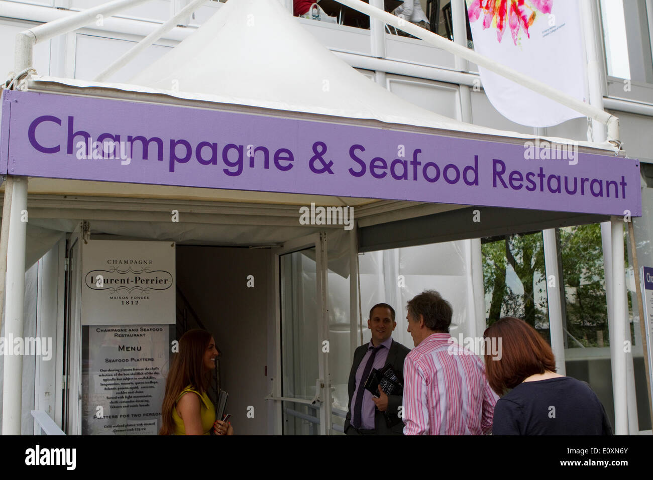Chelsea,UK,20th May 2014,Champagne and seafood restaurant at the RHS ...