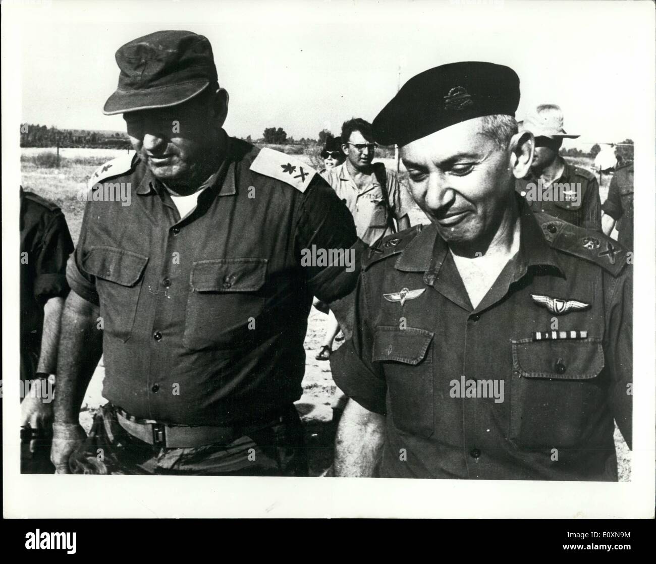 Jun. 06, 1967 - Scene from the middle east war: Photo shows General Bar ...