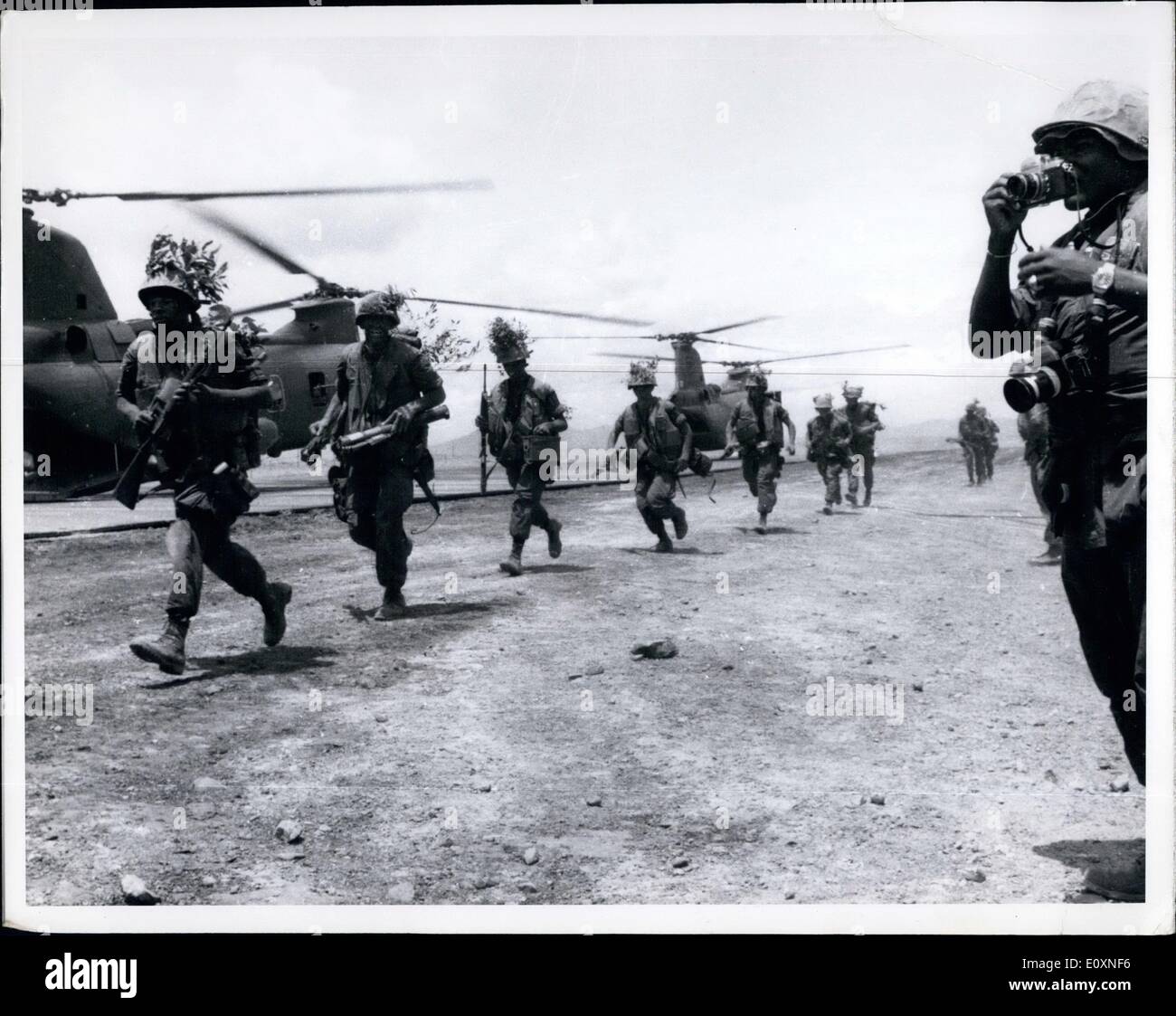 May 05, 1967 - On The Double: Marines of the 3rd. Bn. 4th Mar Reg rush ...
