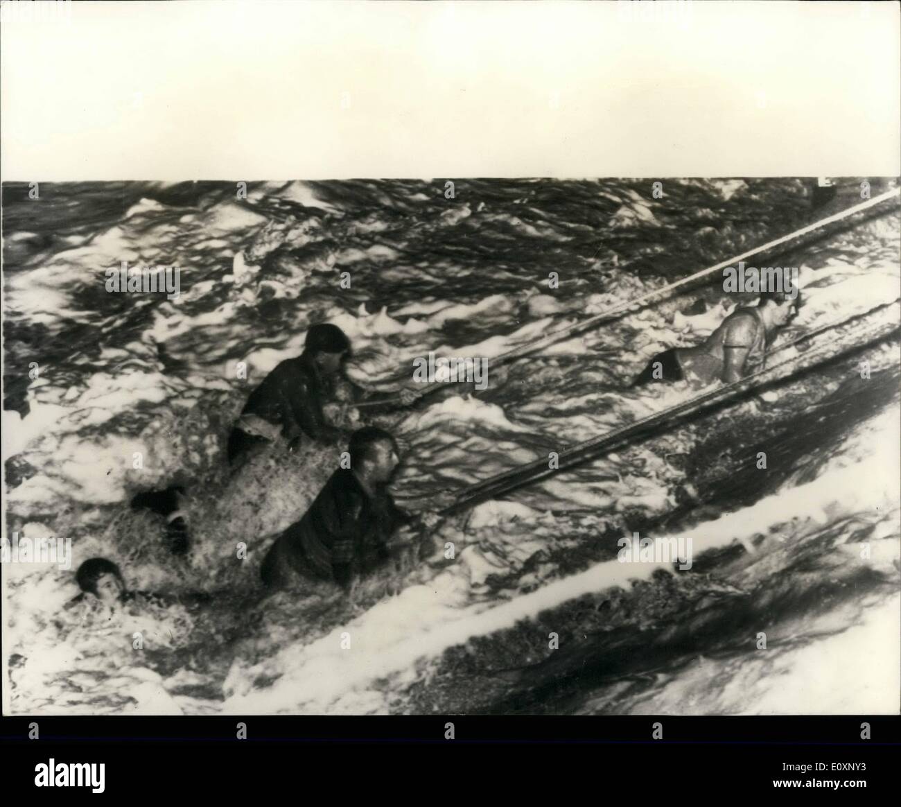 Jun. 28, 1967 - 28.6.67 Australian soldiers swept into the sea during a ...