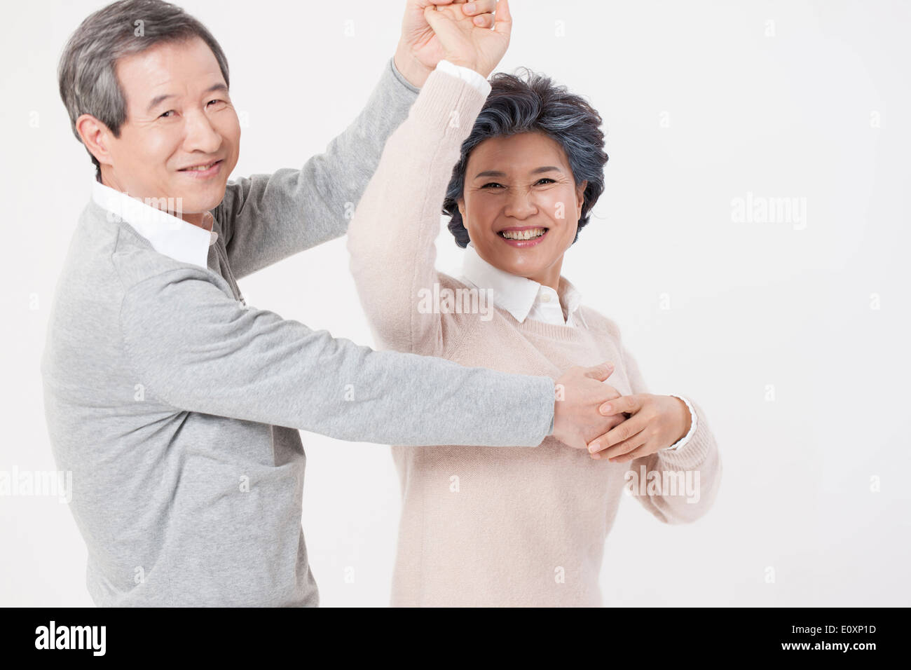 Old woman dancing laughing hi-res stock photography and images - Alamy