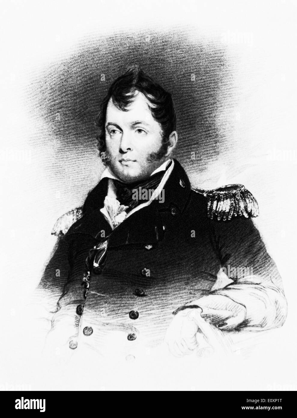 Vintage portrait of Oliver Hazard Perry Stock Photo - Alamy