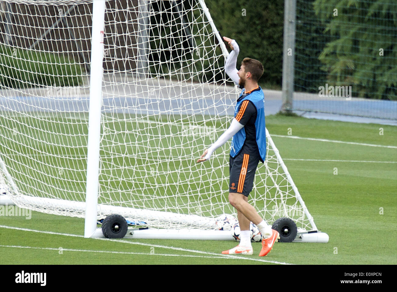 Madrid, Spain. 20th May, 2014. Sergio Ramos of Real Madrid in action ...