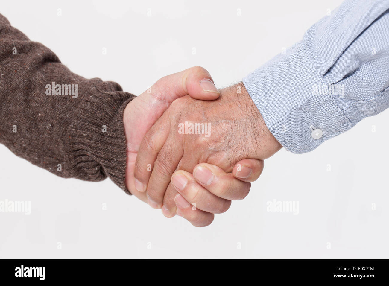 old people shaking hands Stock Photo - Alamy