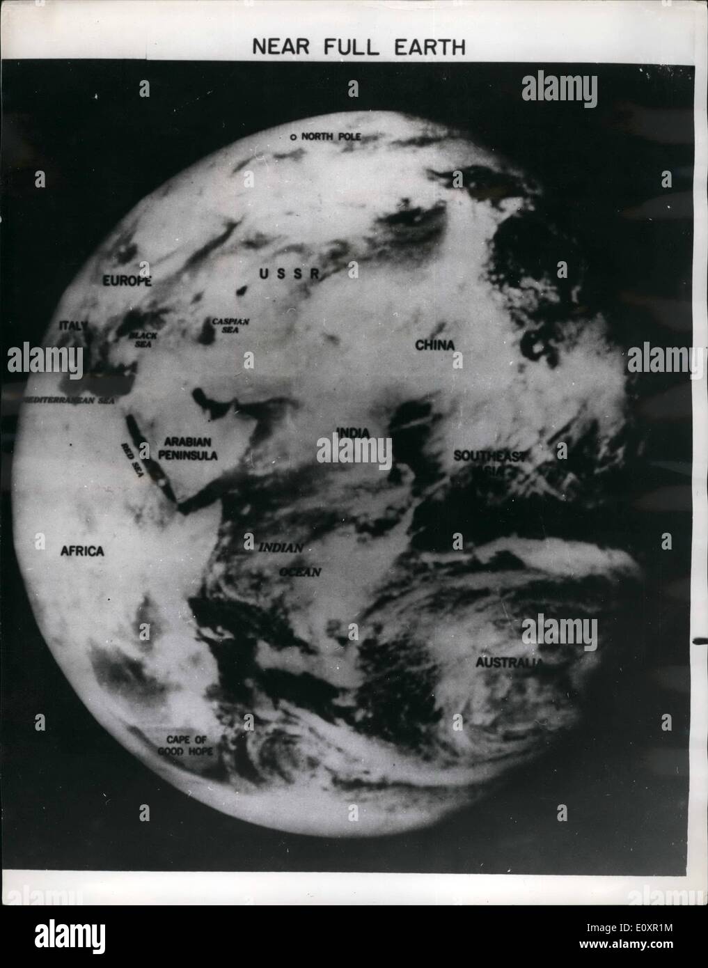 Oct. 10, 1967 - Near full Earth: The American Lunar C- bits - V ...