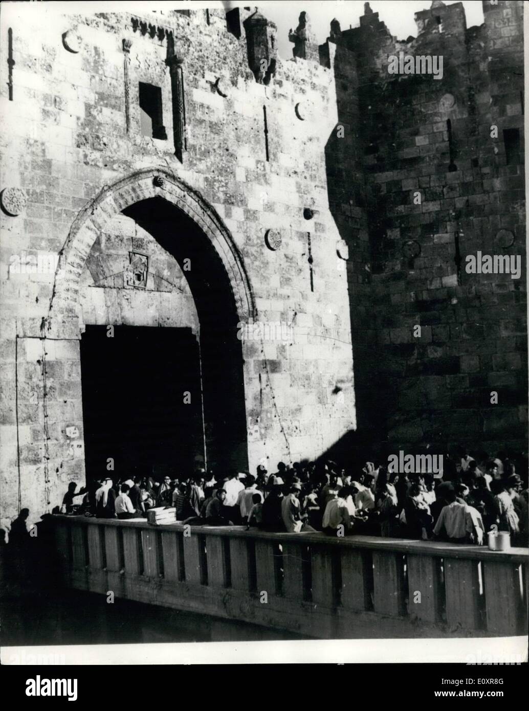 Aug. 08, 1967 - Damascus Gate, Jerusalem: Photo Shows New View of ...