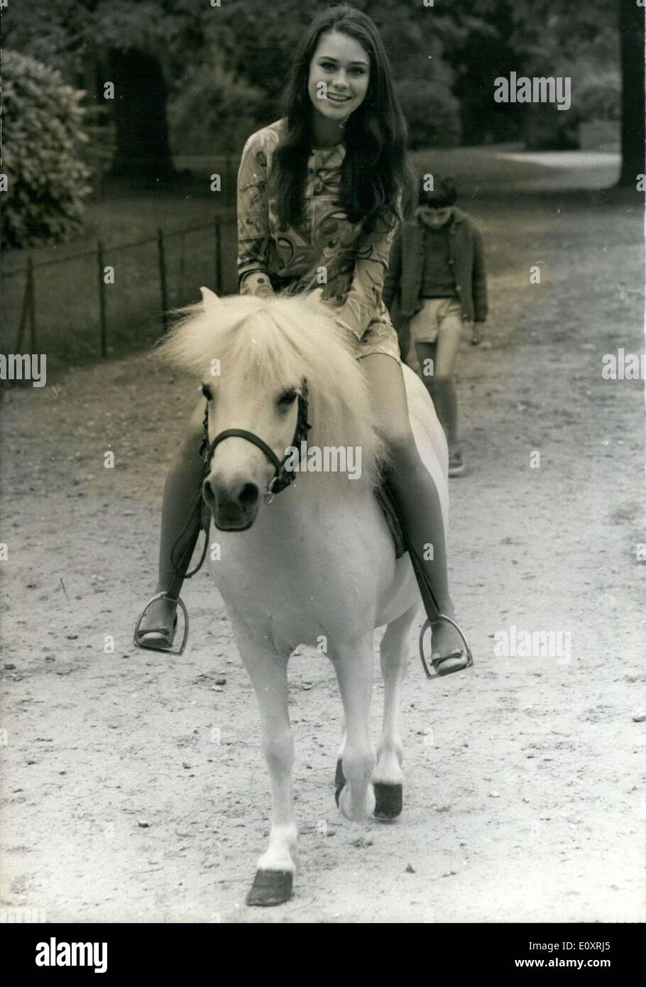 Aug. 18, 1967 - Here is the young Corinne Piccoli riding a pony Stock ...