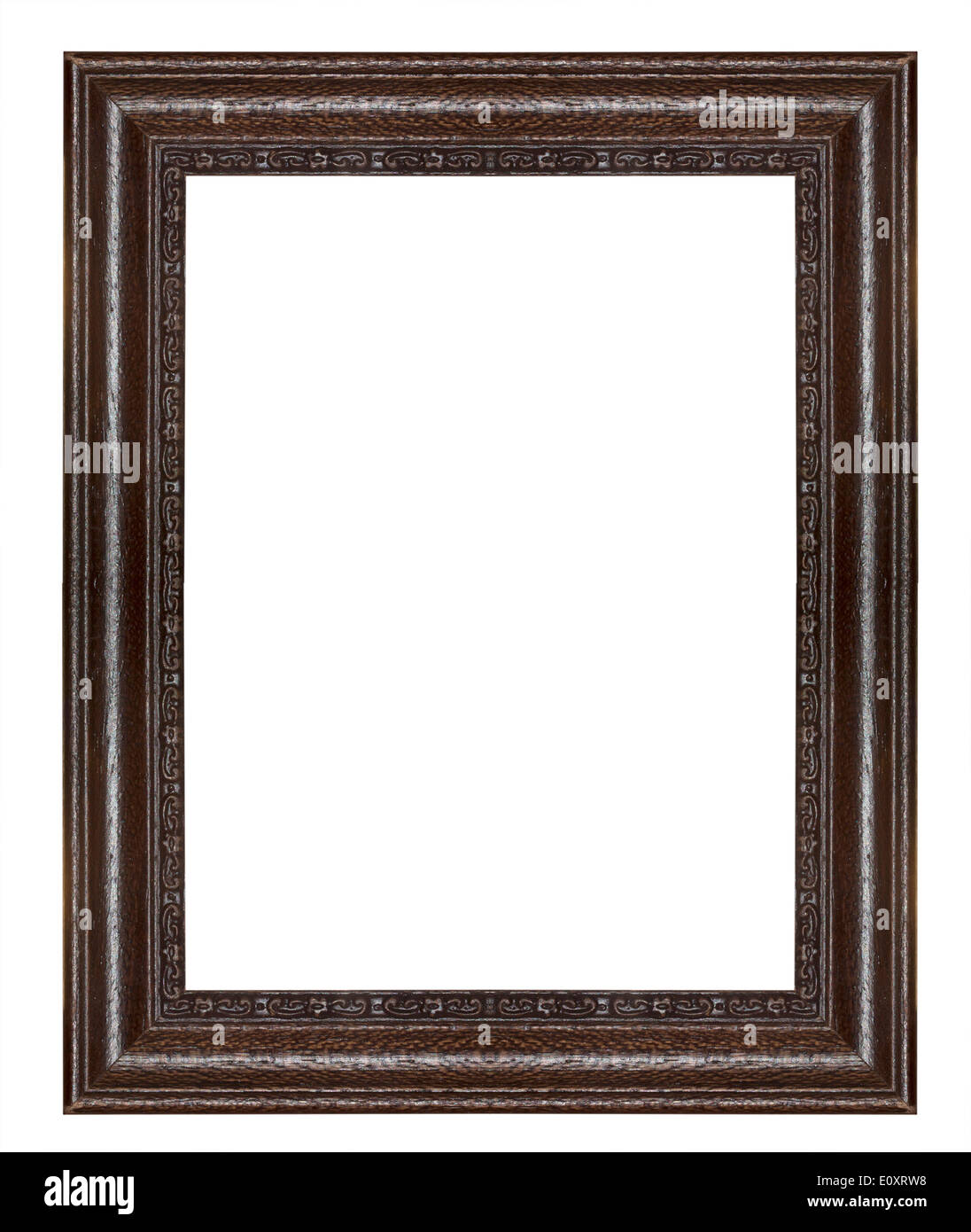 Old Antique Black frame Isolated On White Background Stock Photo - Alamy