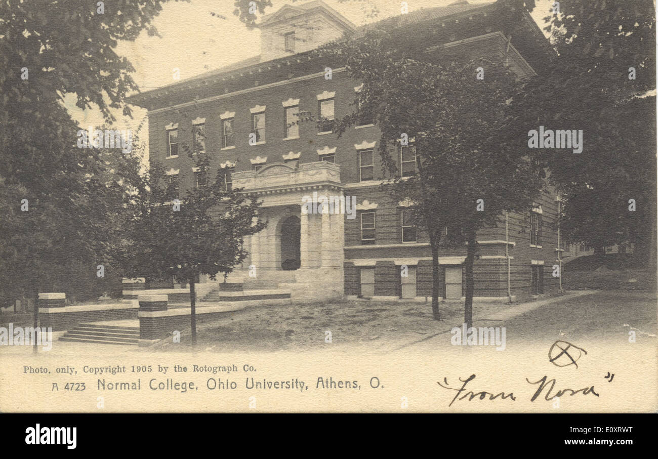 Postcard of the normal college hi-res stock photography and images - Alamy