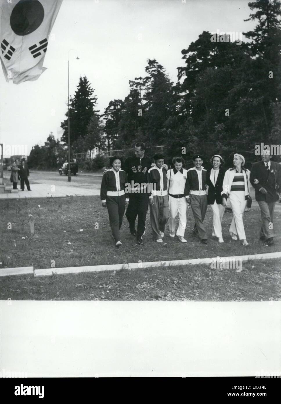 Sep. 07, 1967 - Left to Right: Choi Miong Suk (Korea), Al Ulbrickson ...