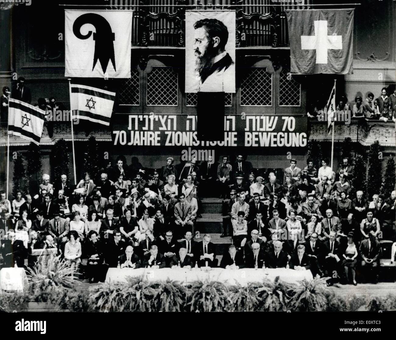 Sep. 09, 1967 - 70th Anniversary of first Worldwide Zionist Congress ...