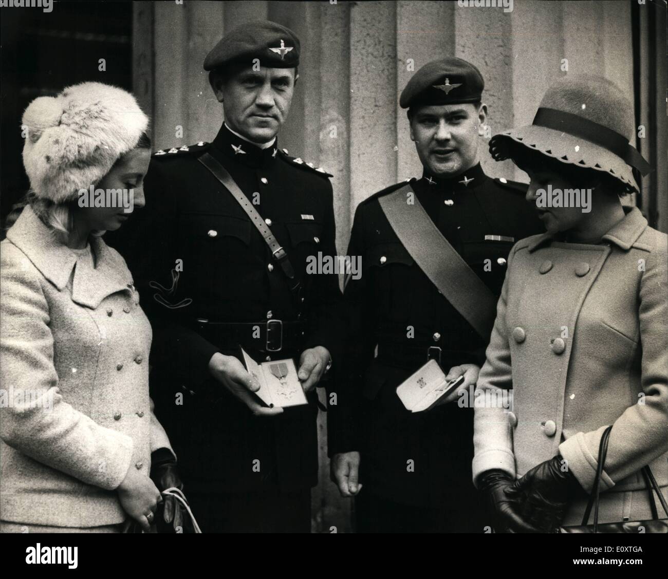 Nov. 11, 1967 - Investiture At The Palace. Parachute Regiment Atlantic ...
