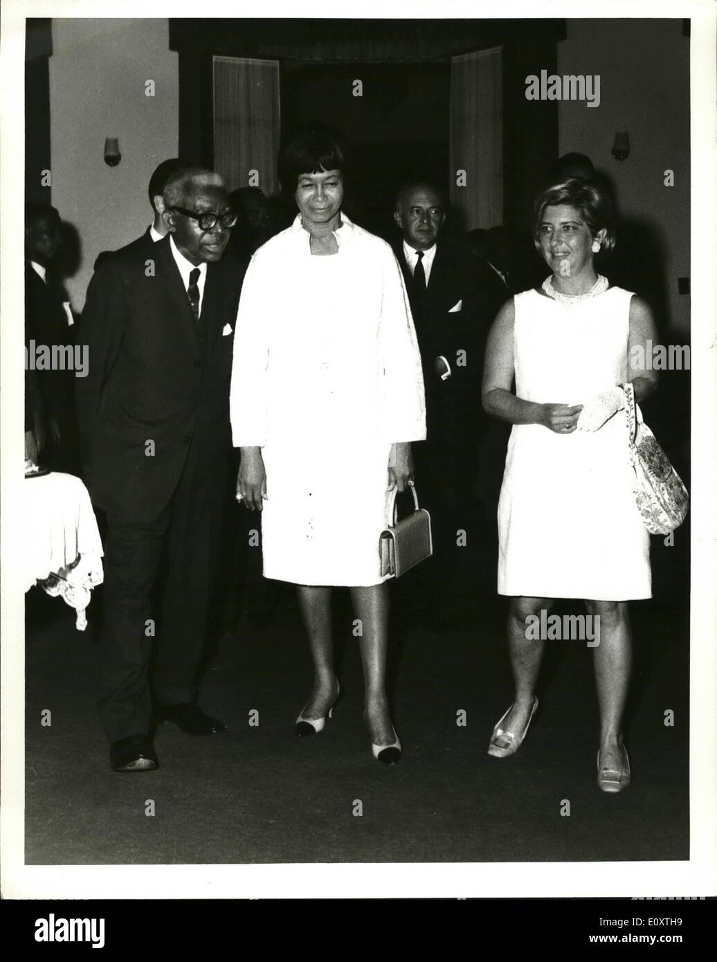 Nov. 11, 1967 - President and Madame Duvalier with guest in ...