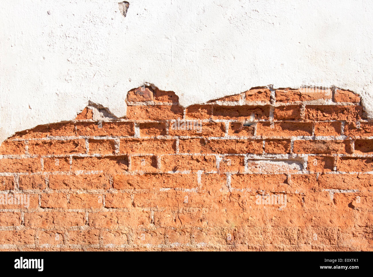 Old brick wall of red brick weathering weathered Stock Photo - Alamy