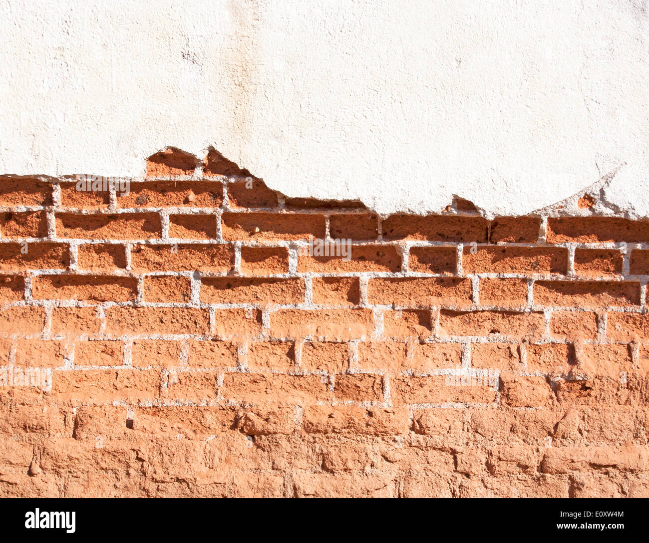 Old brick wall of red brick weathering weathered Stock Photo - Alamy