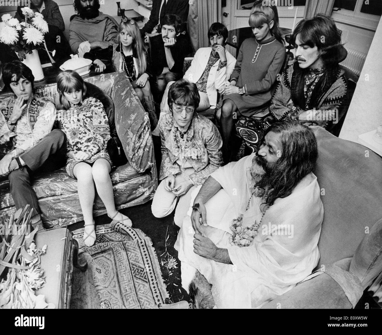 Friend gathered Black and White Stock Photos & Images - Alamy