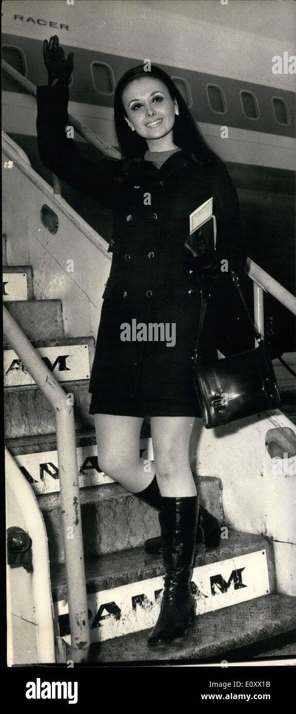 Dec. 12, 1967 - Miss World 1967'' leaves by air to join Bob Hope in his ...