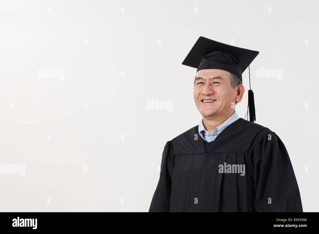 Old man posing in graduation hi-res stock photography and images - Alamy