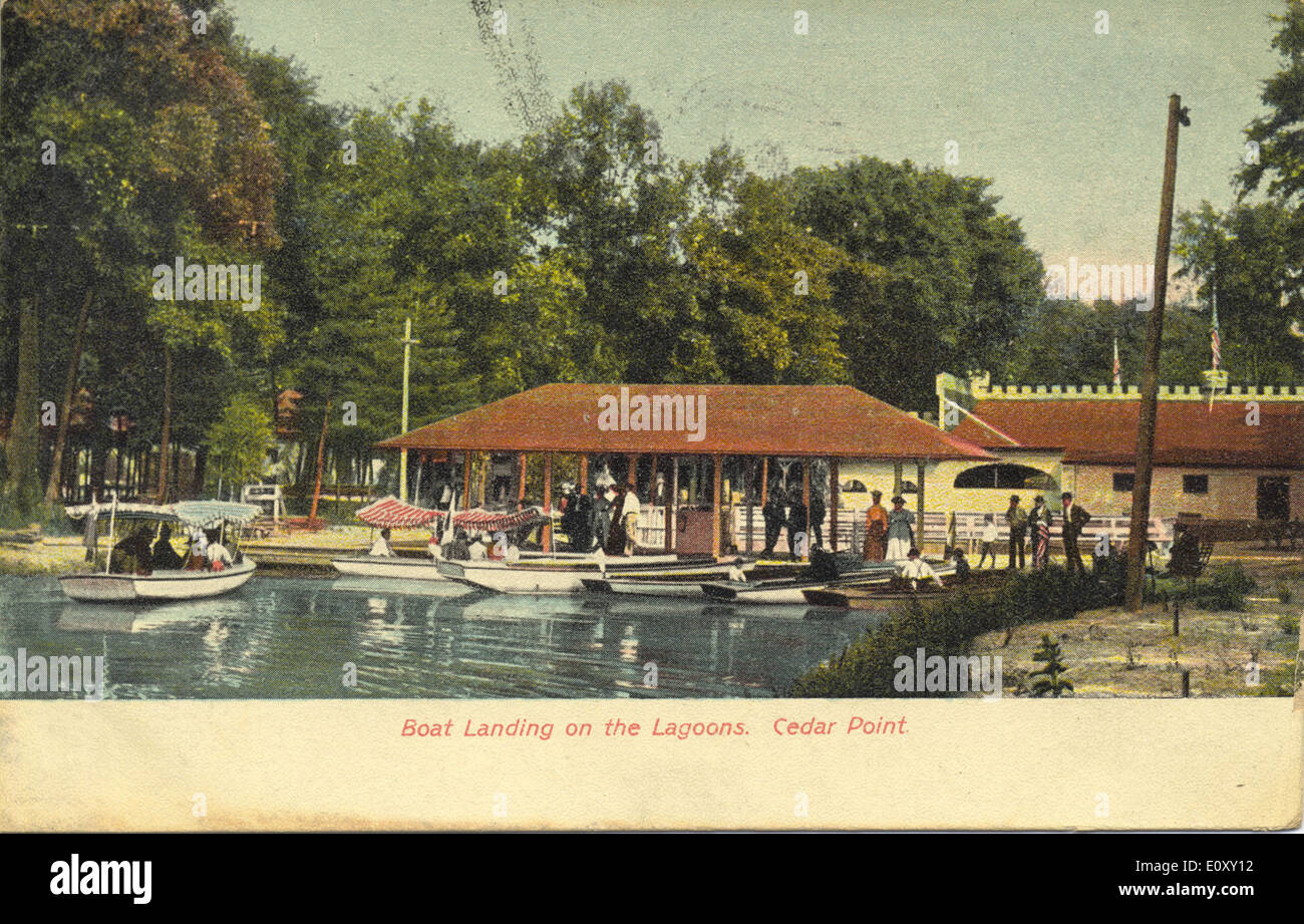 The Boat Landing on the Lagoons image captures the serene landscape of ...