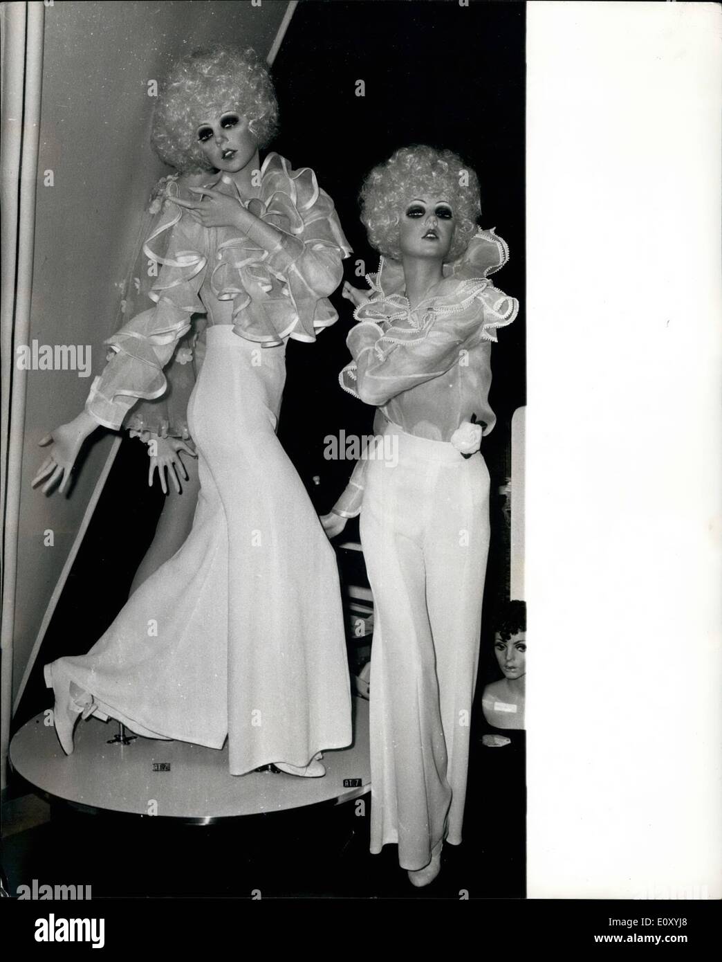 Feb. 02, 1968 - Fibreglass models with internationally known faces. On ...