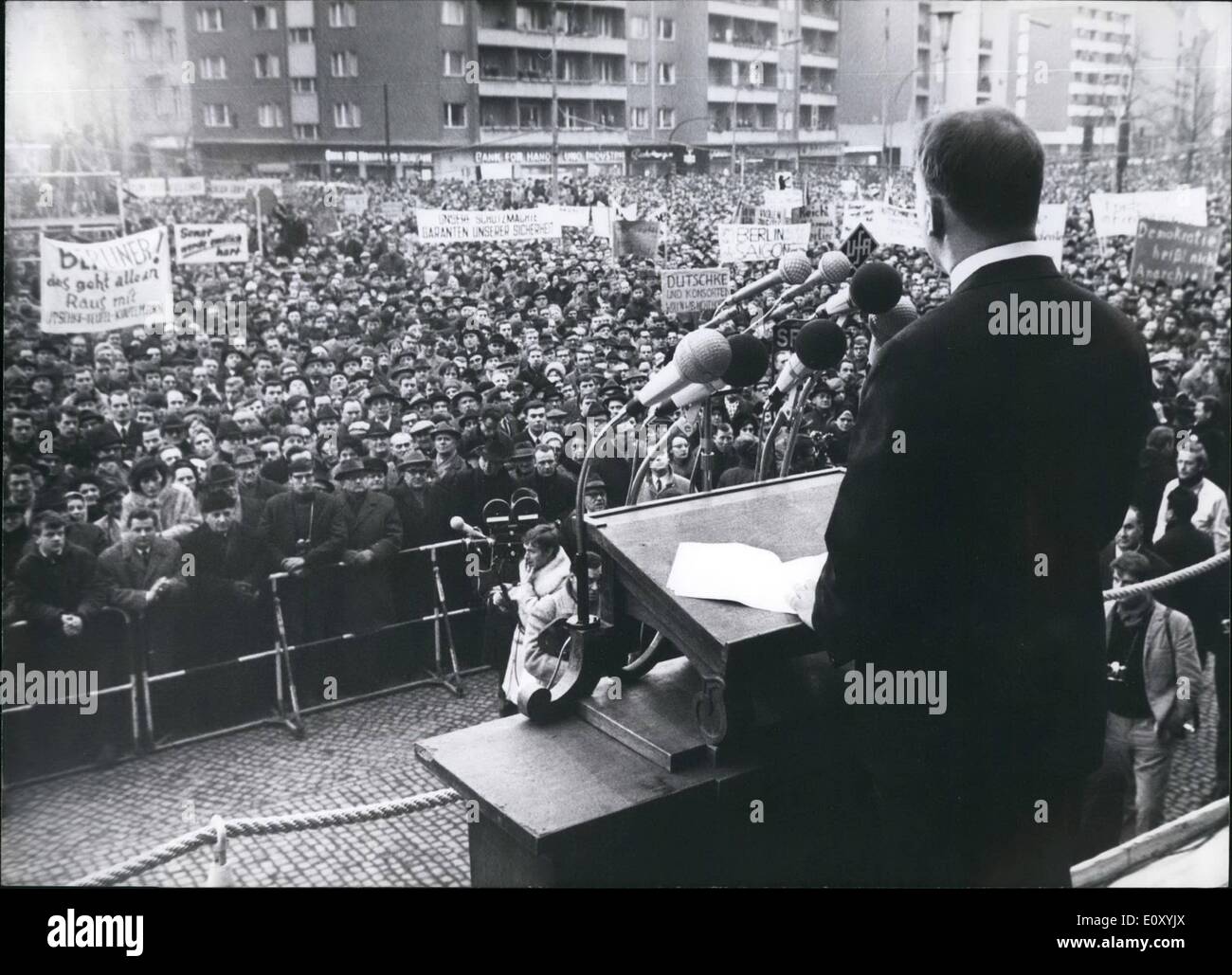 Feb. 02, 1968 - Berlin - for freedom and peace under this theme stands ...