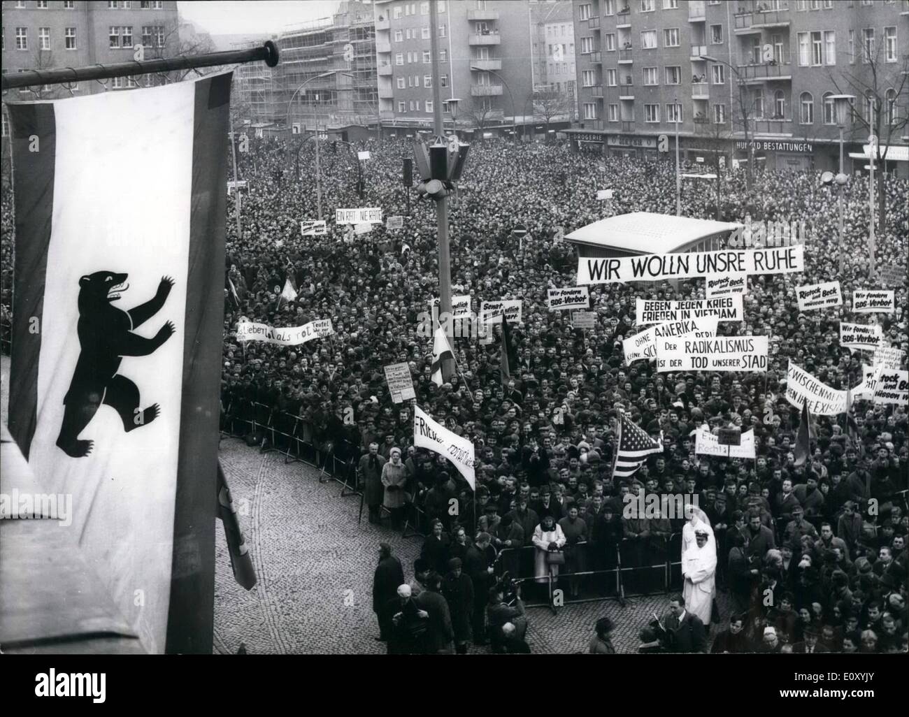 Feb. 02, 1968 - Berin - for freedom and peace under this theme stands ...