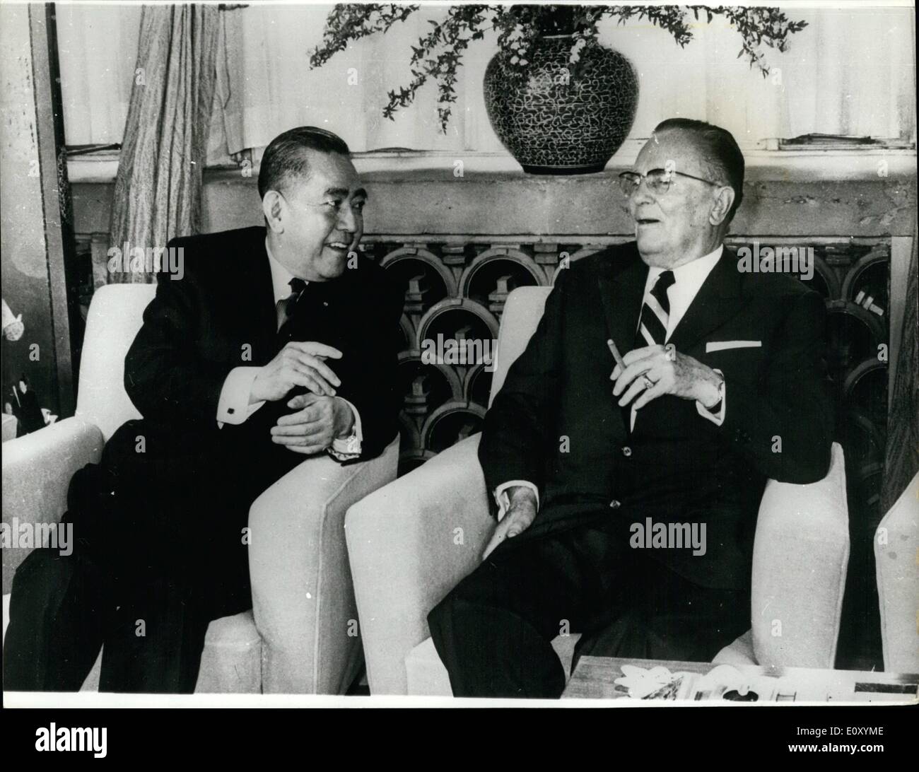 Apr. 04, 1968 - Tito In Tokyo:Yugoslav President Tito, accompanied by ...