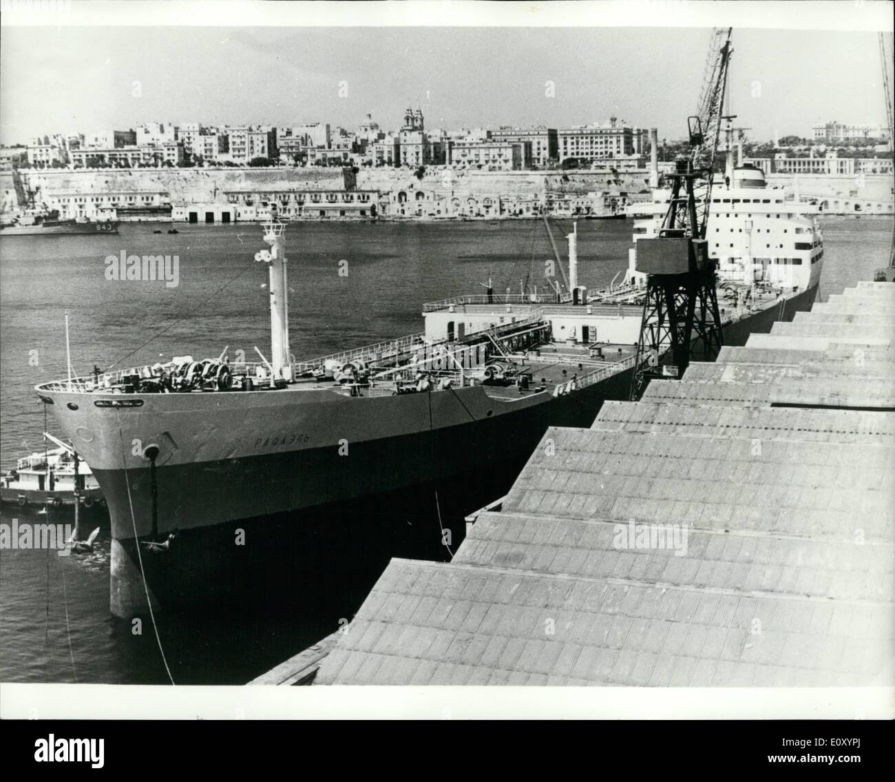 First soviet ship ever to enter malta dry dockyard hi-res stock ...