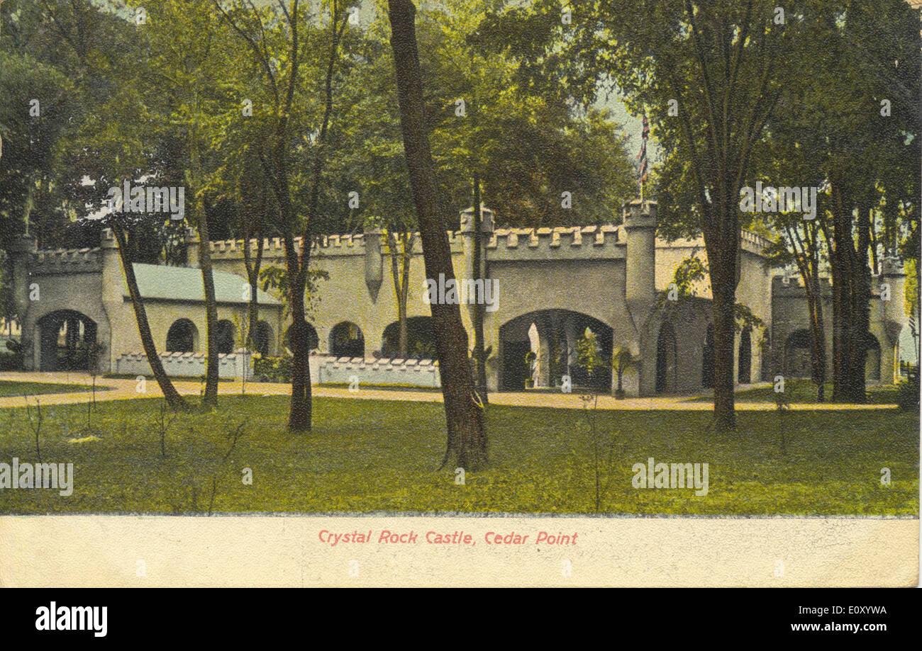 The Crystal Rock Castle at Cedar Point, Ohio, features unique castle ...