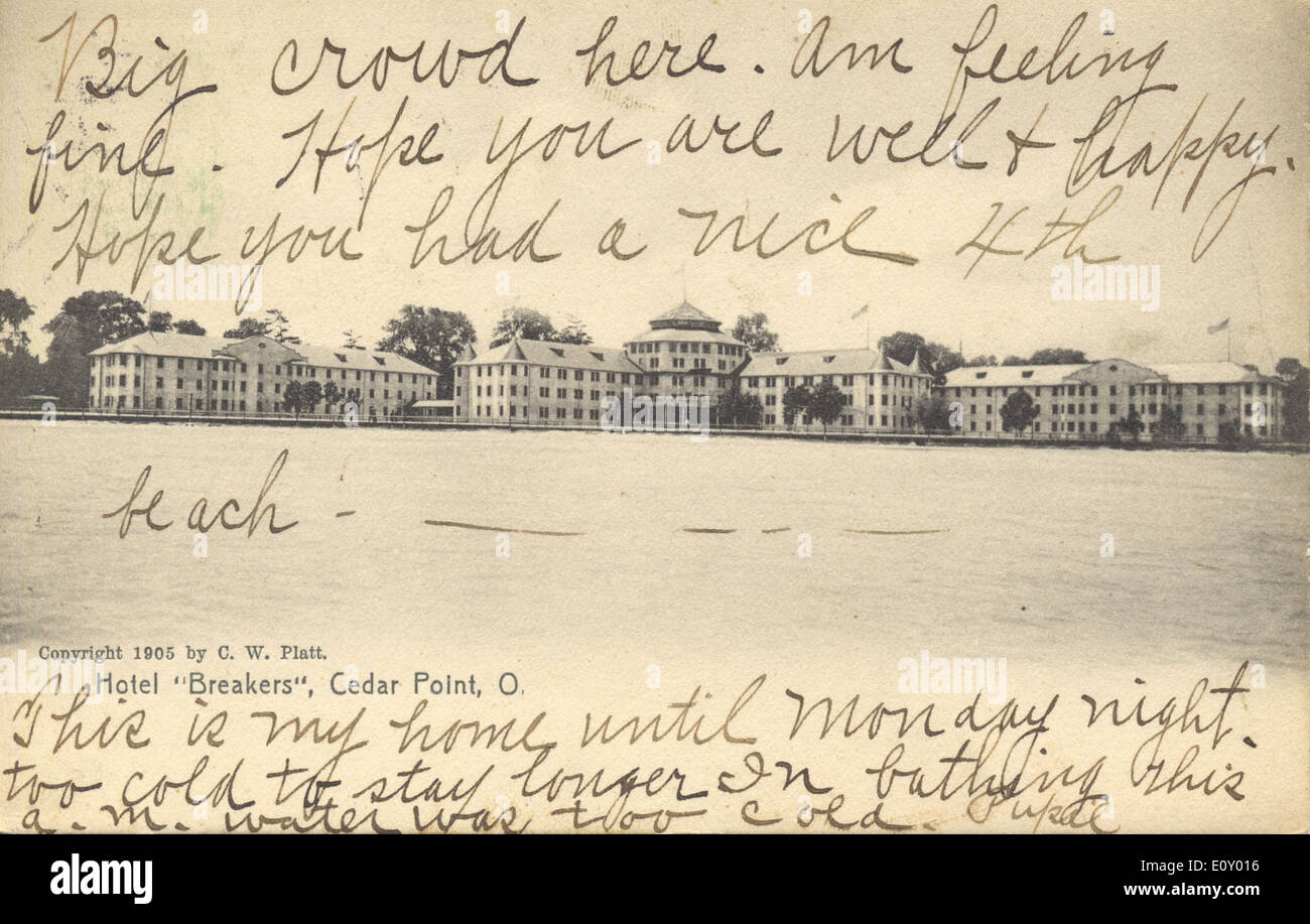 This vintage postcard from the Bowden collection features the Hotel ...