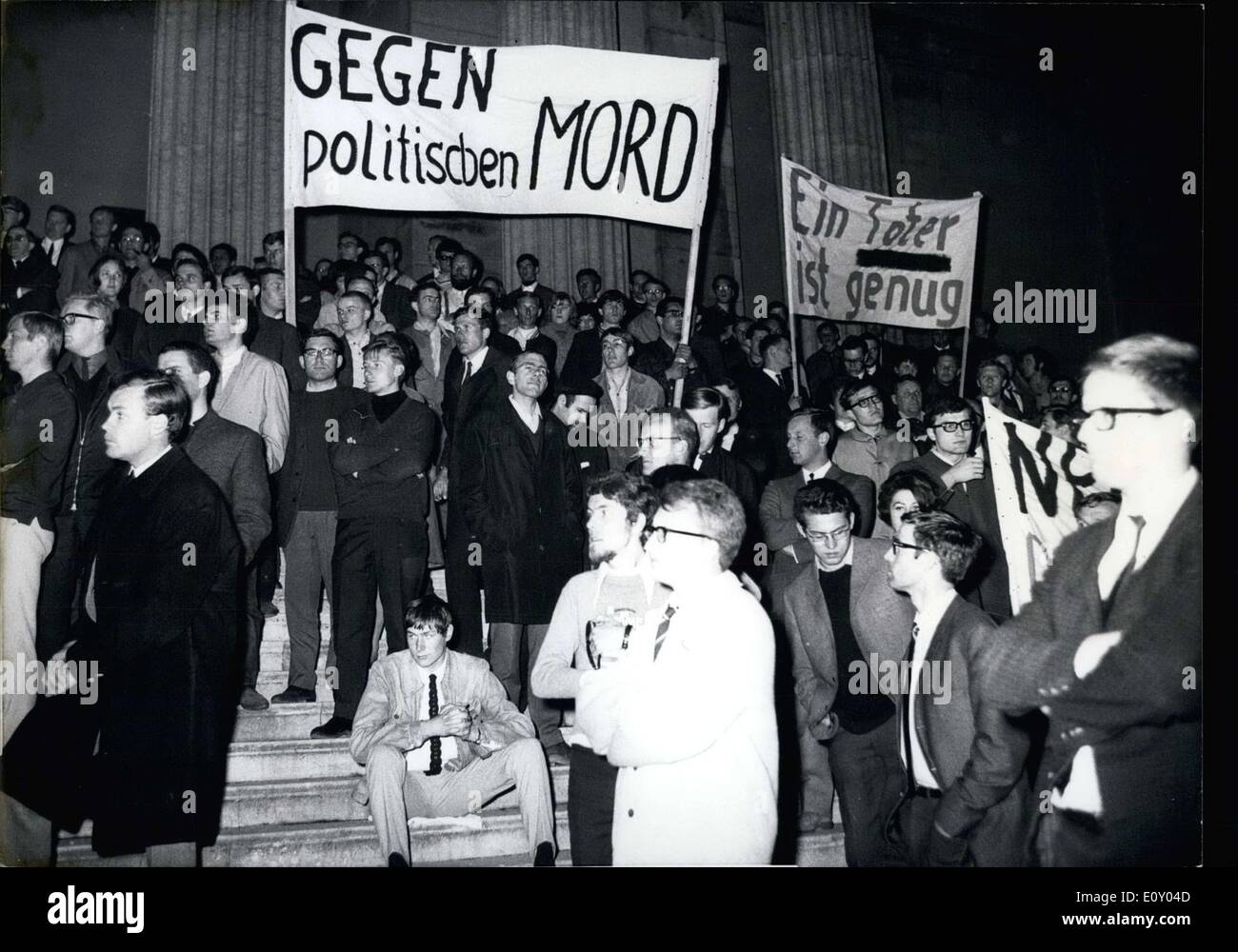 Apr. 18, 1968 - Over 1,000 students of the University of Munich marched ...