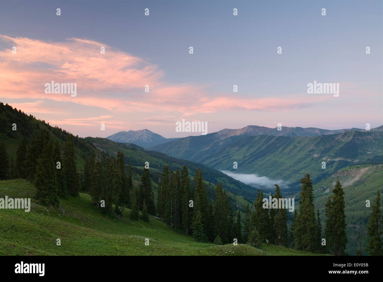 Mountain views from Paradise Basin, White River National Forest, near ...