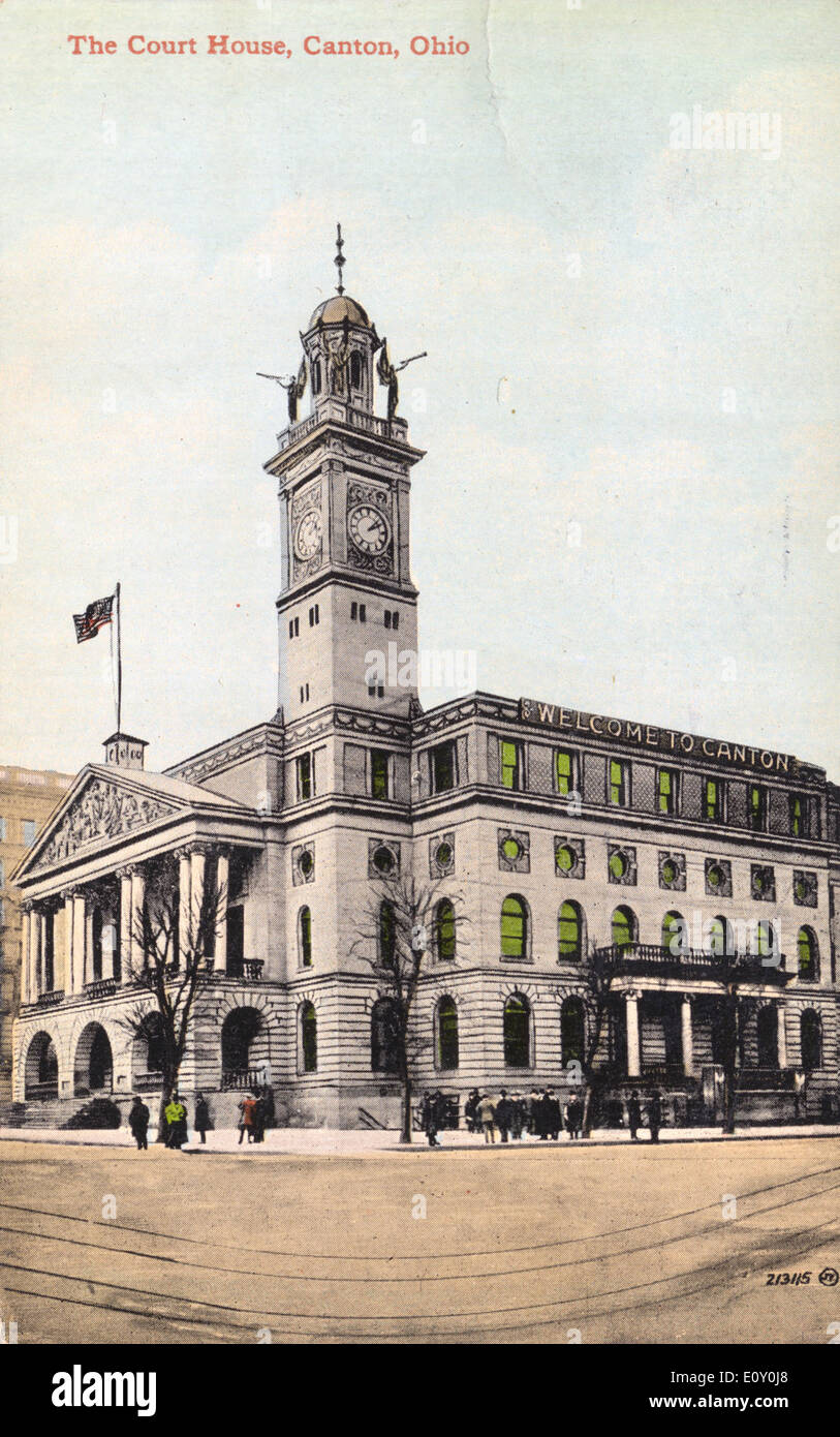The Court House in Canton, Ohio, is a historic landmark, central to the ...
