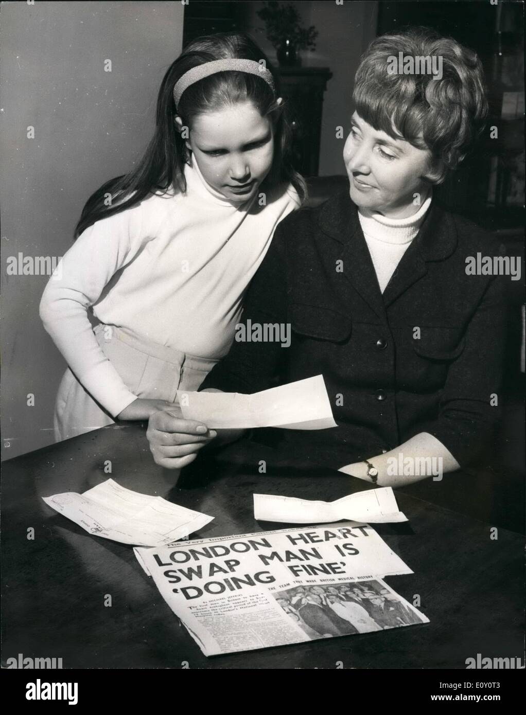 May 05, 1968 - Wife of leader of heart transplant team at home; Photo ...