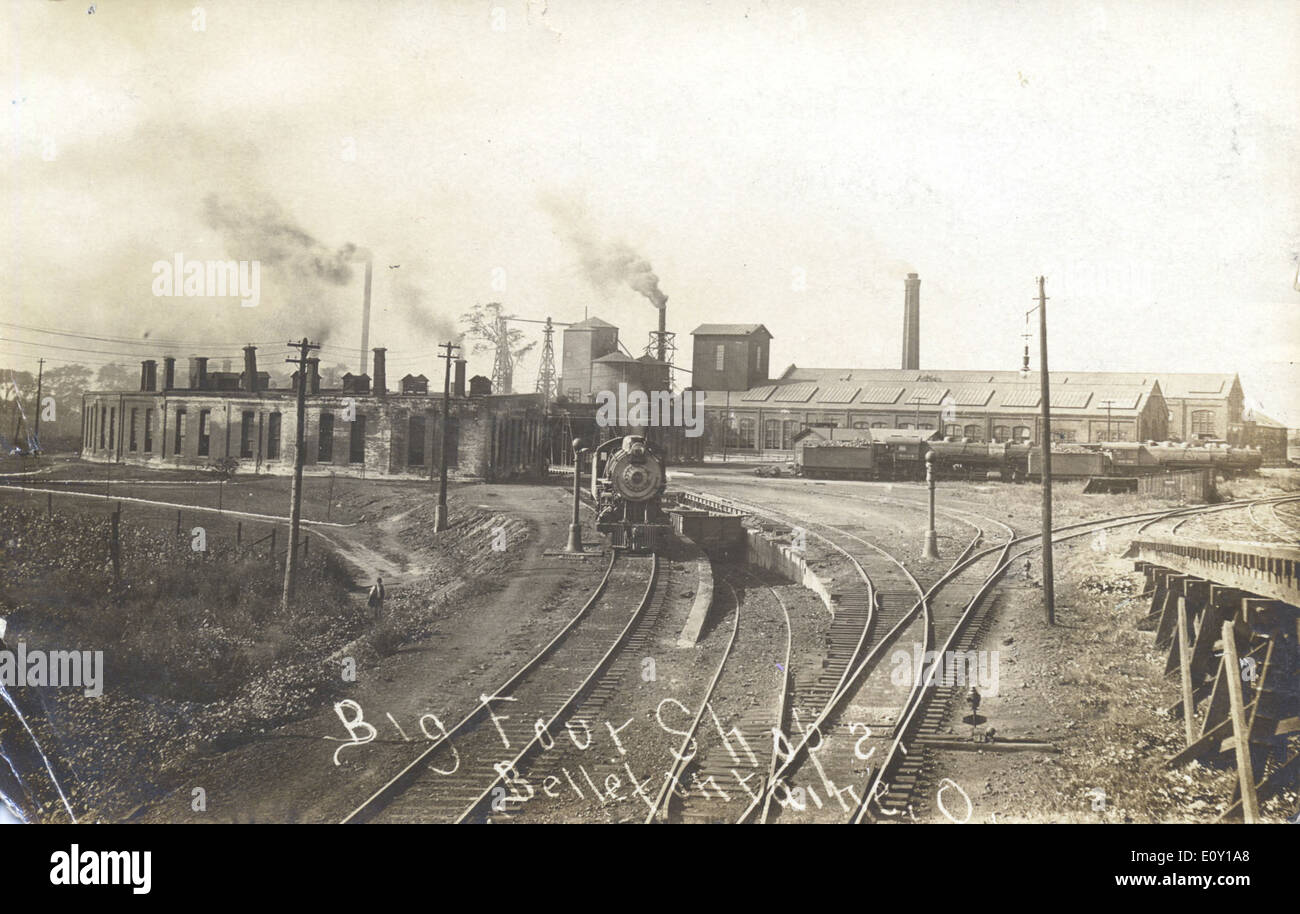 The Big Four Shops in Bellefontaine, Ohio, were key elements of the ...