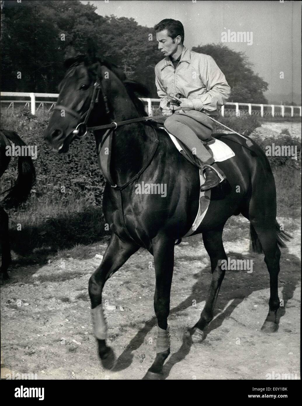 May 05, 1968 - Derby Favourite At Early Morning Gallop. Photo shows Sir ...
