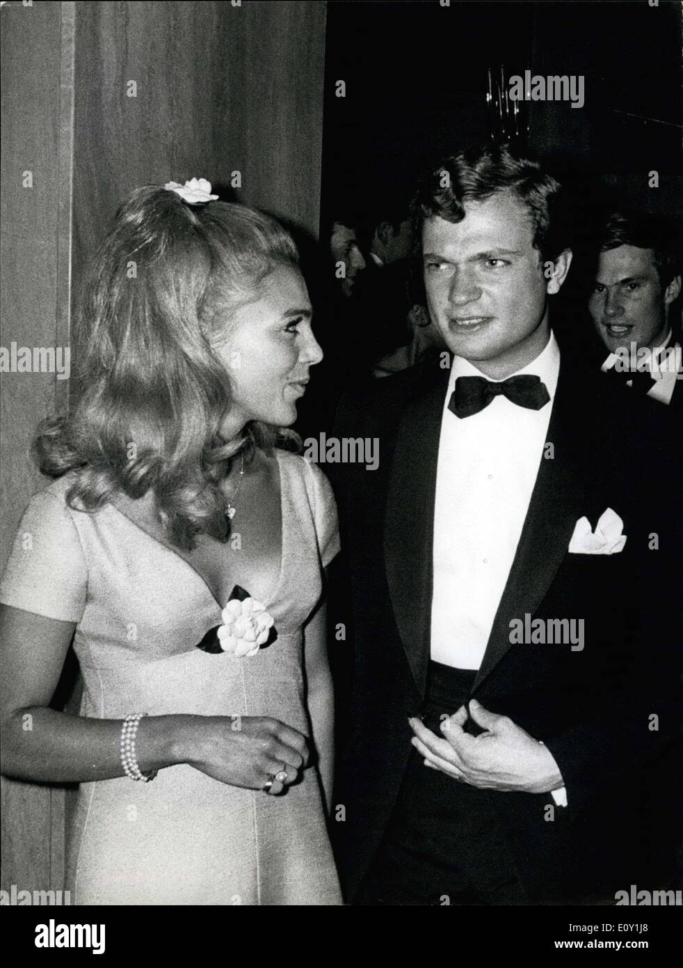 May 25, 1968 - The Crown Prince Carl Gustav and the well known Filmstar ...