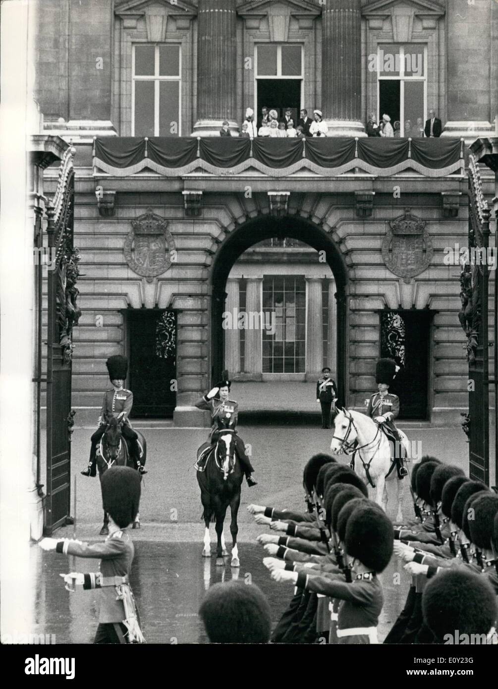 Jun. 06, 1968 - Trooping The Colour Ceremony: The ceremony of the ...