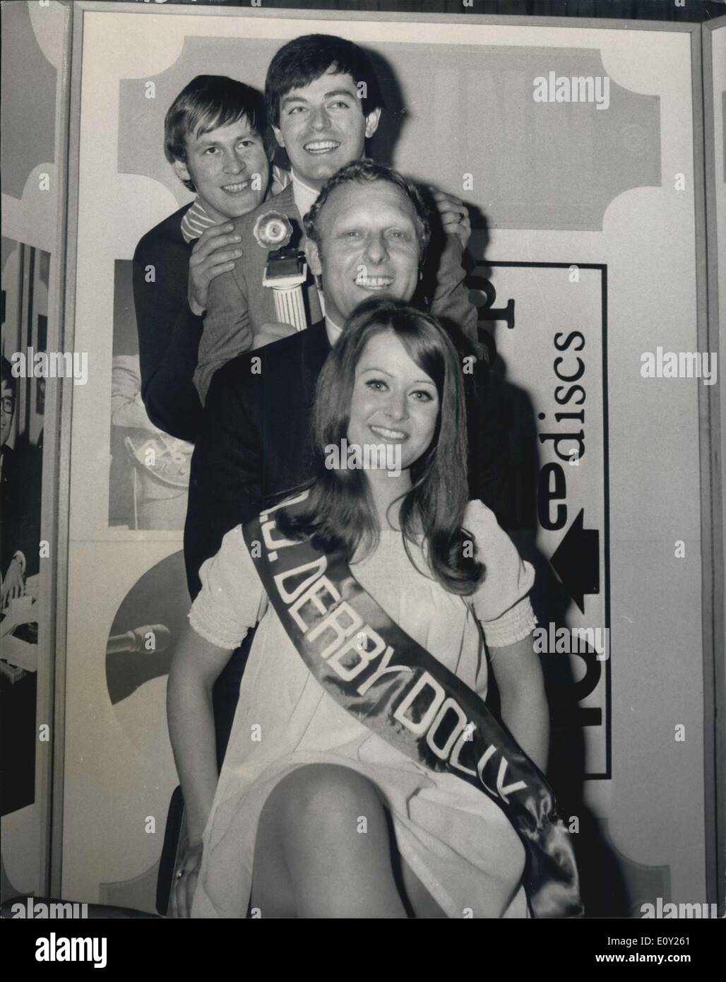 May 21, 1968 - Radio I Disc Jockey Derby Dolly. Ten Pretty girls were ...