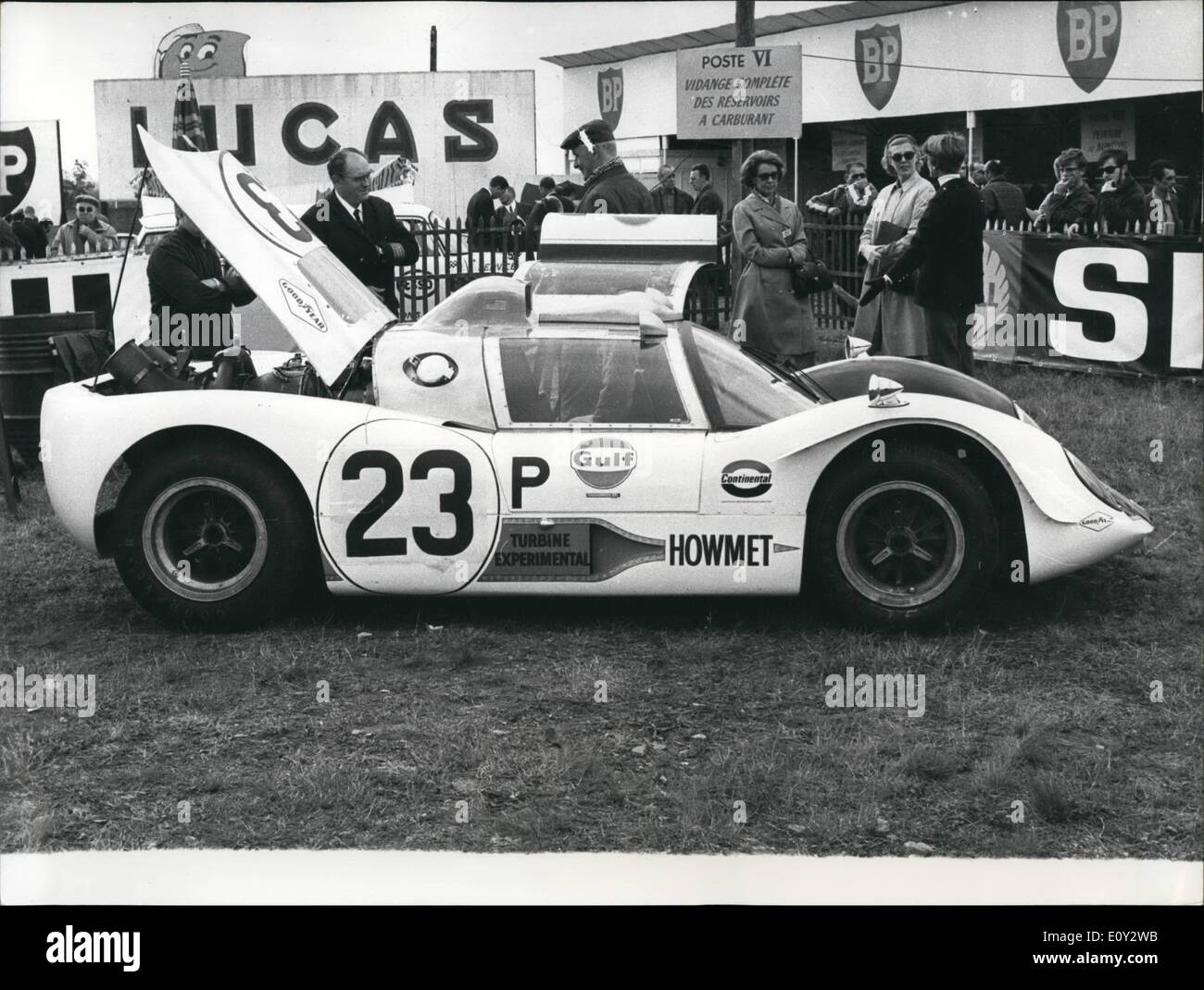 Sep. 09, 1968 - American Turbine Cars ''Howmet'' on show in Paris: Two ...