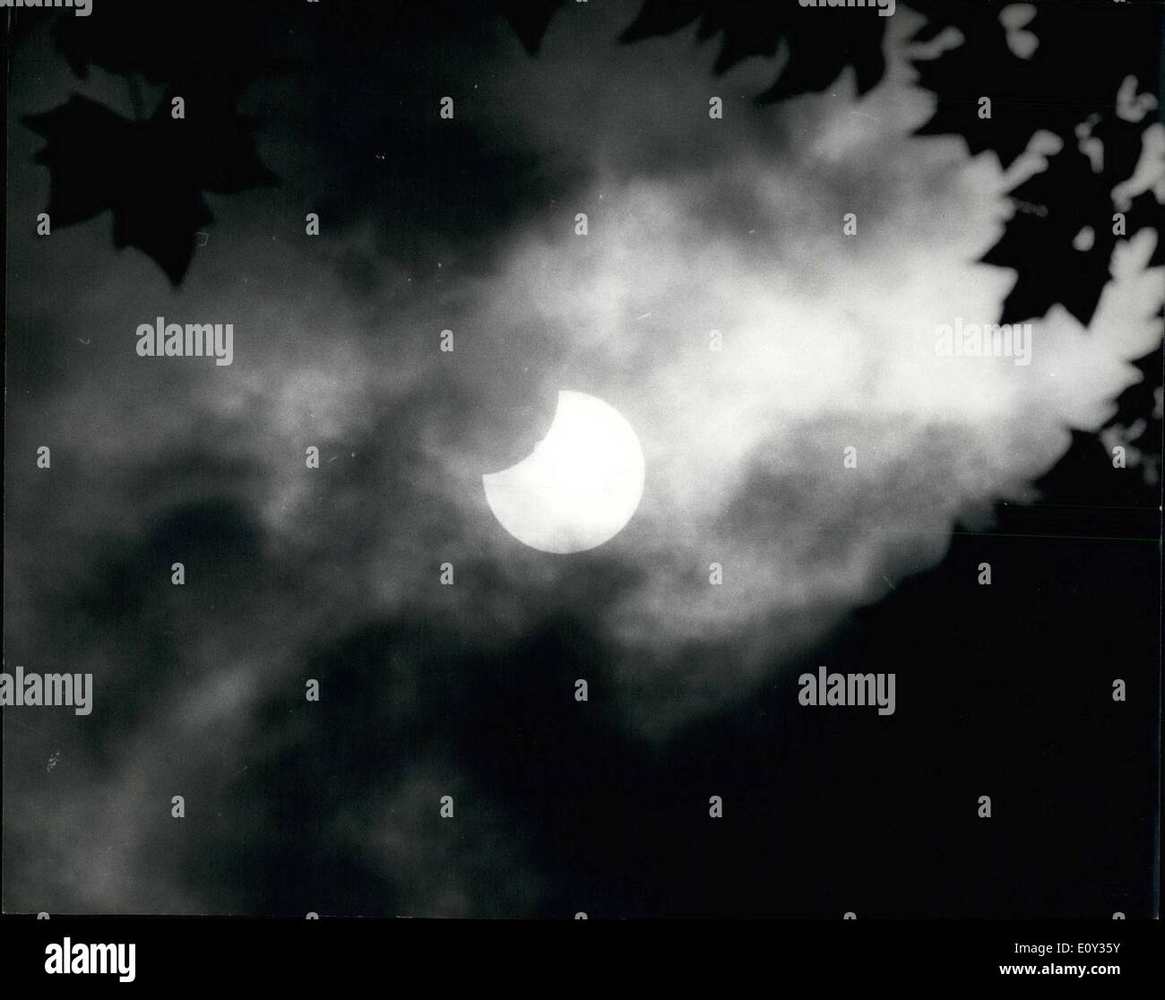 Sep. 09, 1968 - Partial Eclipse Of The Sun: Yesterday's partial eclipse of the sun, total in ...