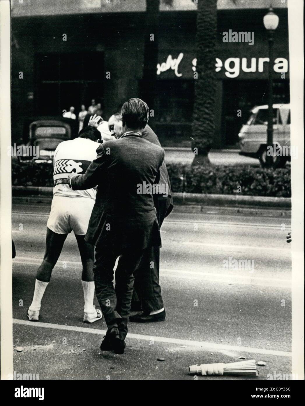 Sep. 09, 1968 - Olympic Torch Explodes During Journey Across Spain. The ...