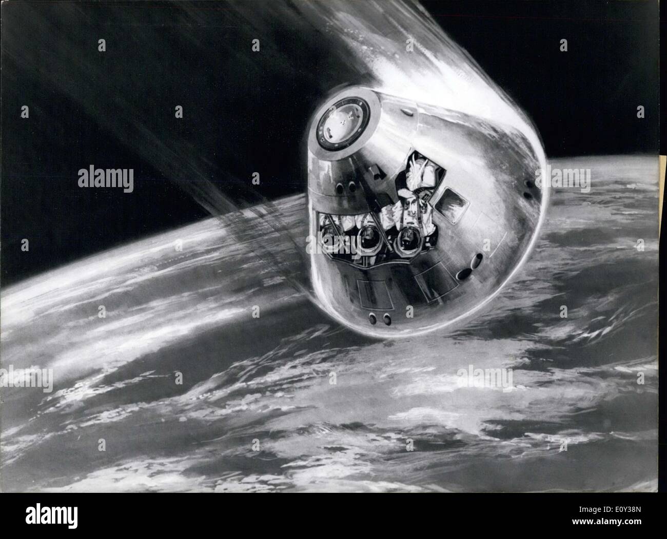 1968 space capsule during free fall hi-res stock photography and images ...