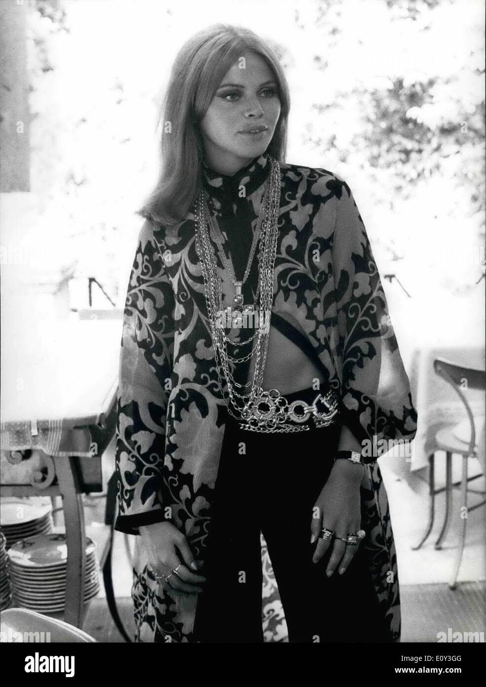 Jul. 07, 1968 - Blonde Swedish actress Britt Eklund who has just ...