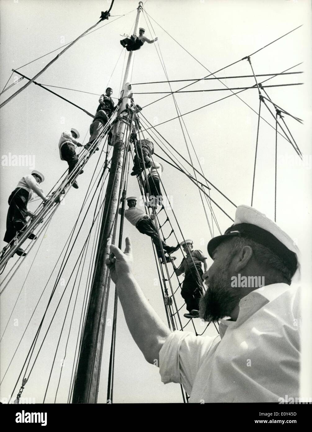 Jul. 07, 1968 - Sea cadet crops entry for the tall ships race. Sea ...
