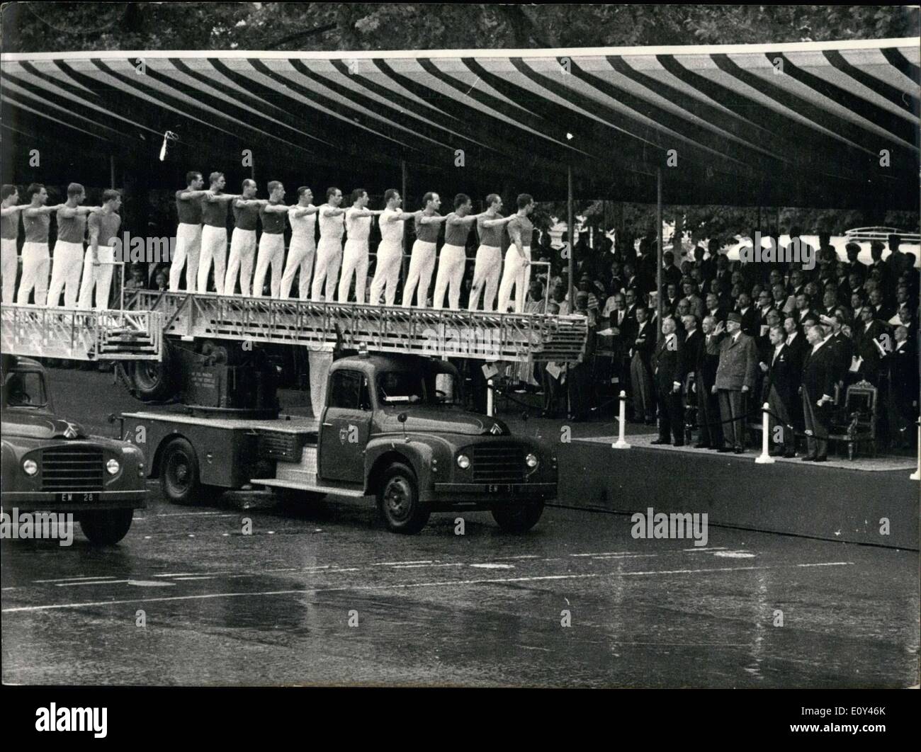 Jul. 14, 1968 - Paris Firefighters Ride July 14 Bastille Day Parade ...