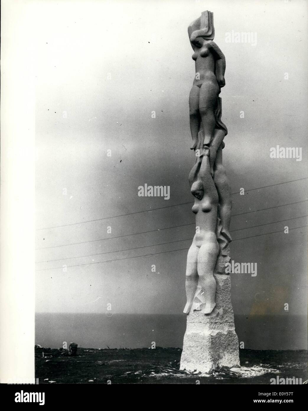 Aug. 08, 1968 - ''Legend of kaliakra '' monument; on cape kaliakra on ...