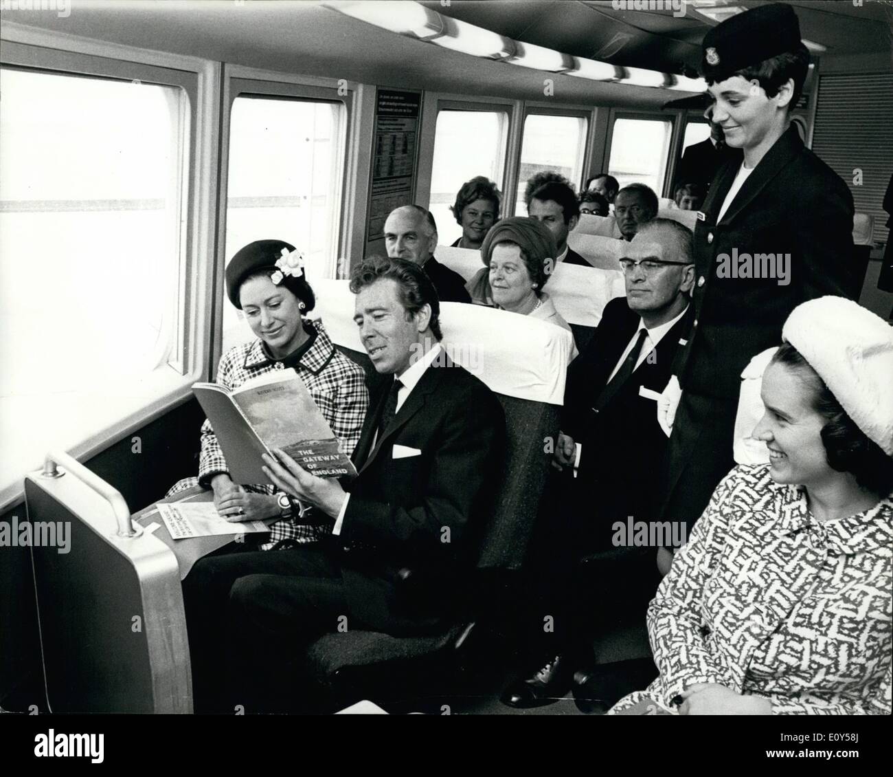 Aug. 08, 1968 - Royal Inaugural for Seaspeed's cross channel Hovercraft ...