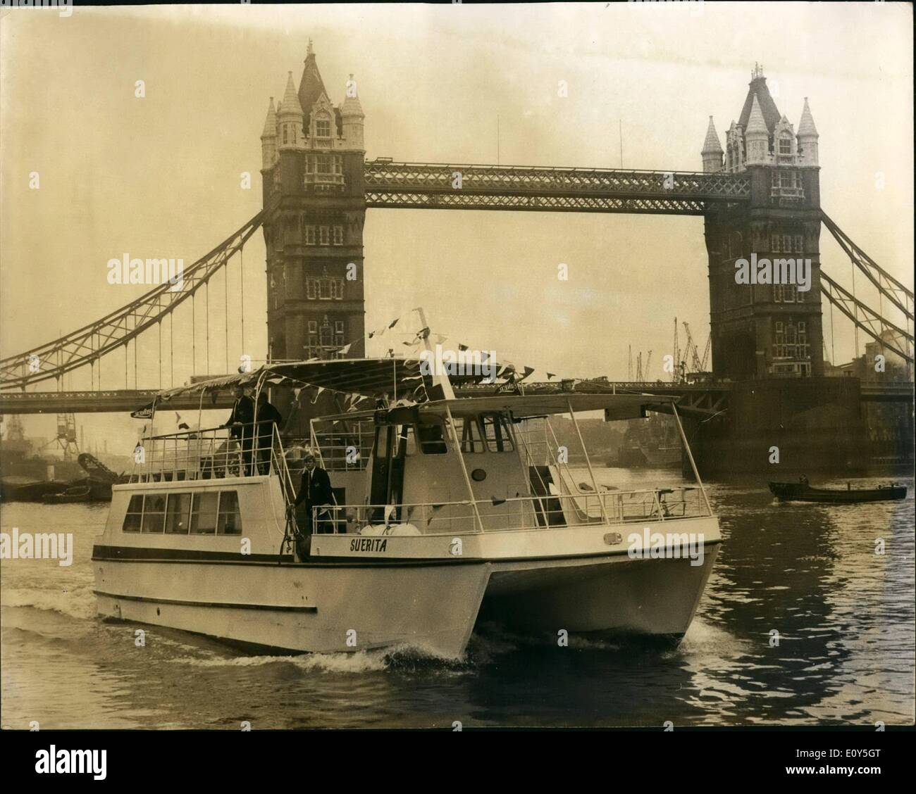 Trials britains first passenger carrying catamaran hi-res stock ...