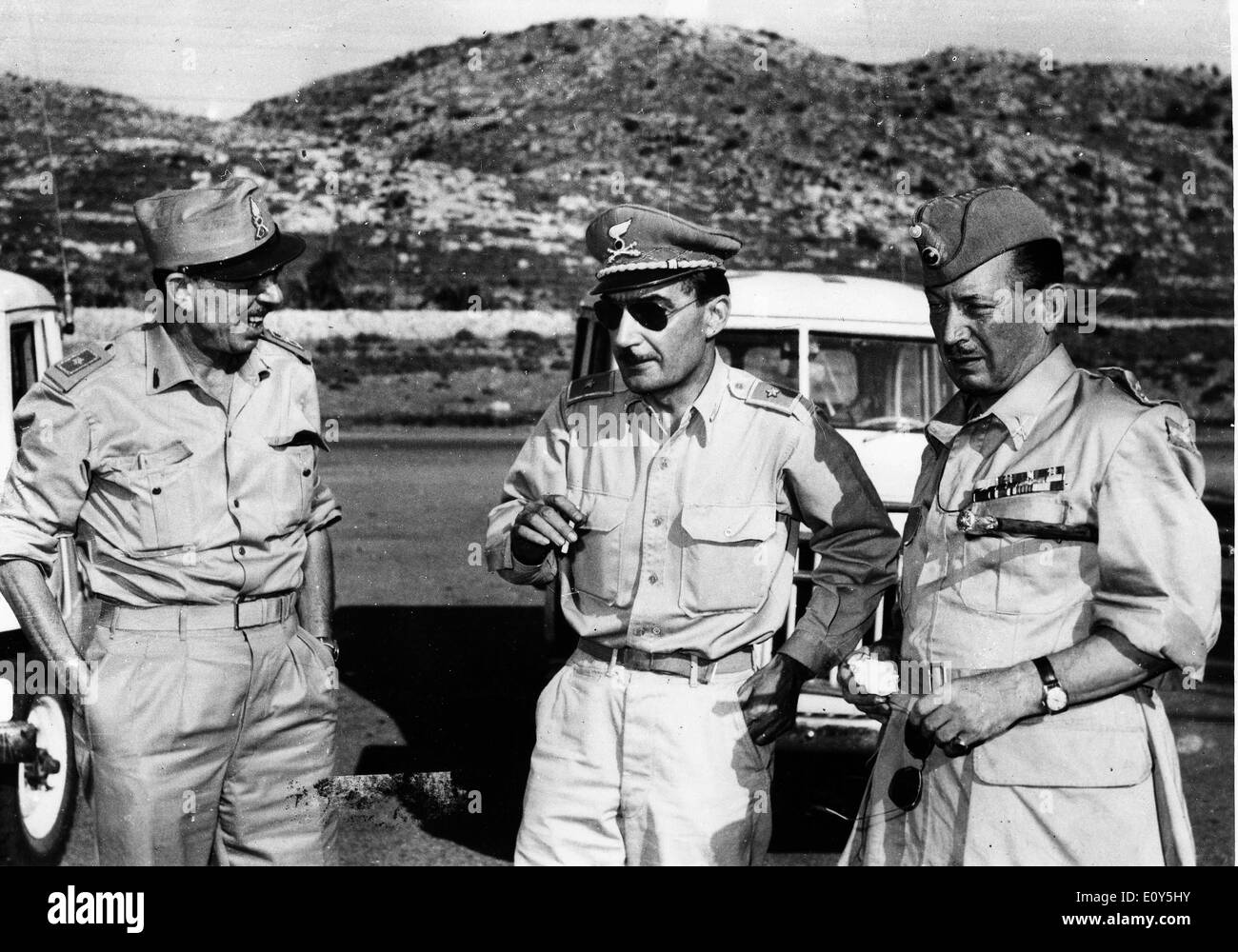 Feb 13, 1969; Beirut, Lebanon; Three of the United Nations observers ...